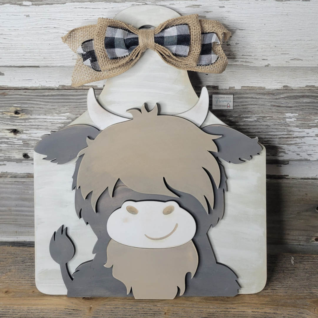 Highland Cow Wood Blank – Not Just Frames Highland Cow Wood Blank – Not Just Frames