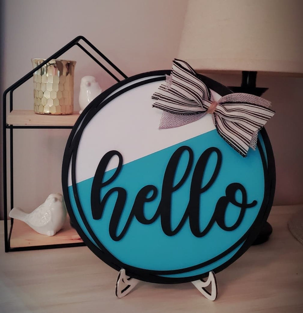 Hello Circle Round DIY Kit 10" – Not Just Frames