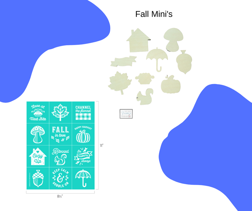 Fall/Winter Mini Wood Cut Outs – Not Just Frames