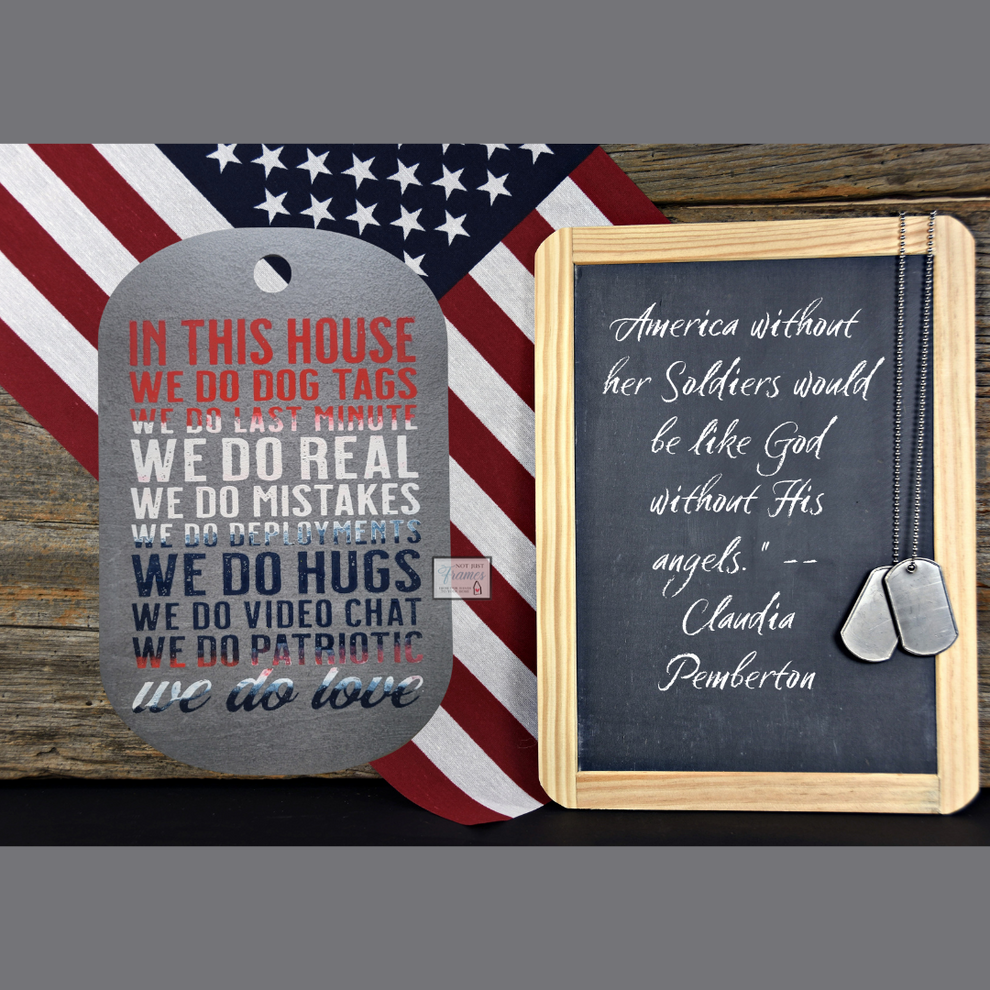 Dog Tag Wooden Shape – Not Just Frames