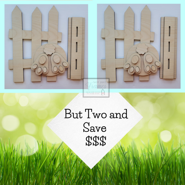 Bunny Butt w/Fence – Not Just Frames